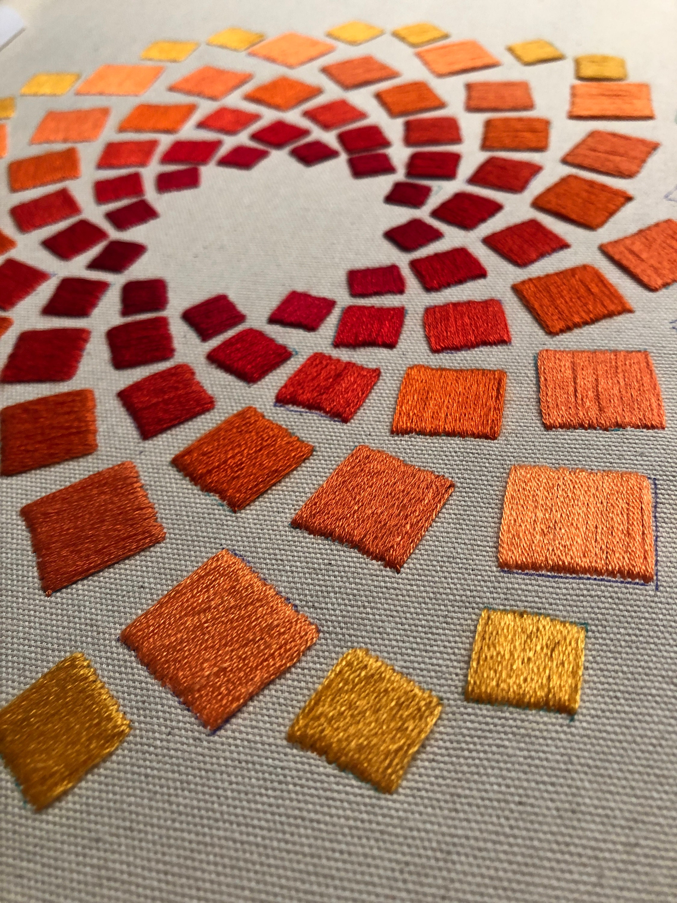 Square Embroidery Pattern - Etsy