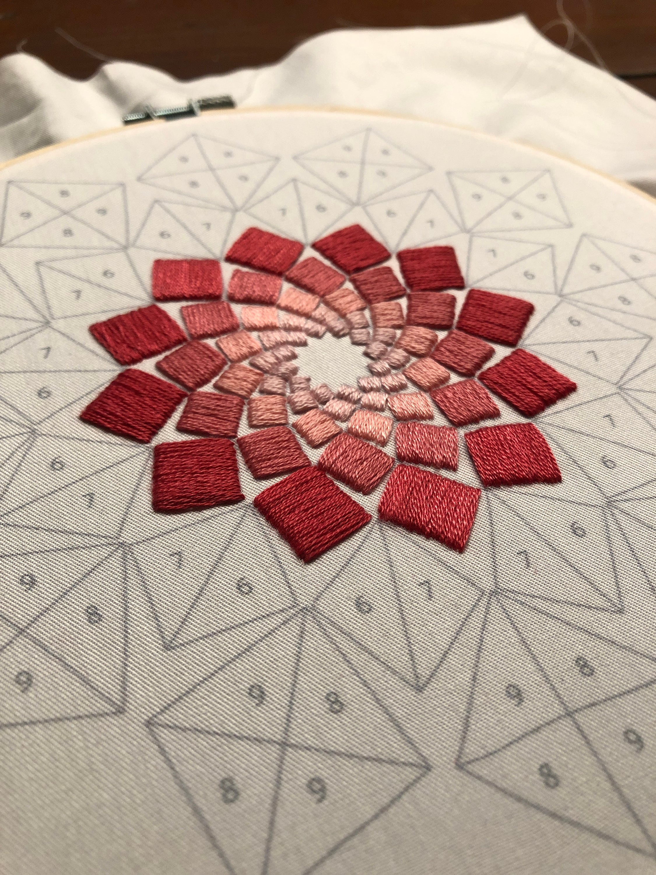 Square 2 Geometric Embroidery Pattern - Etsy