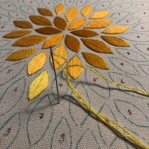 Petal Geometric Embroidery Pattern - Etsy