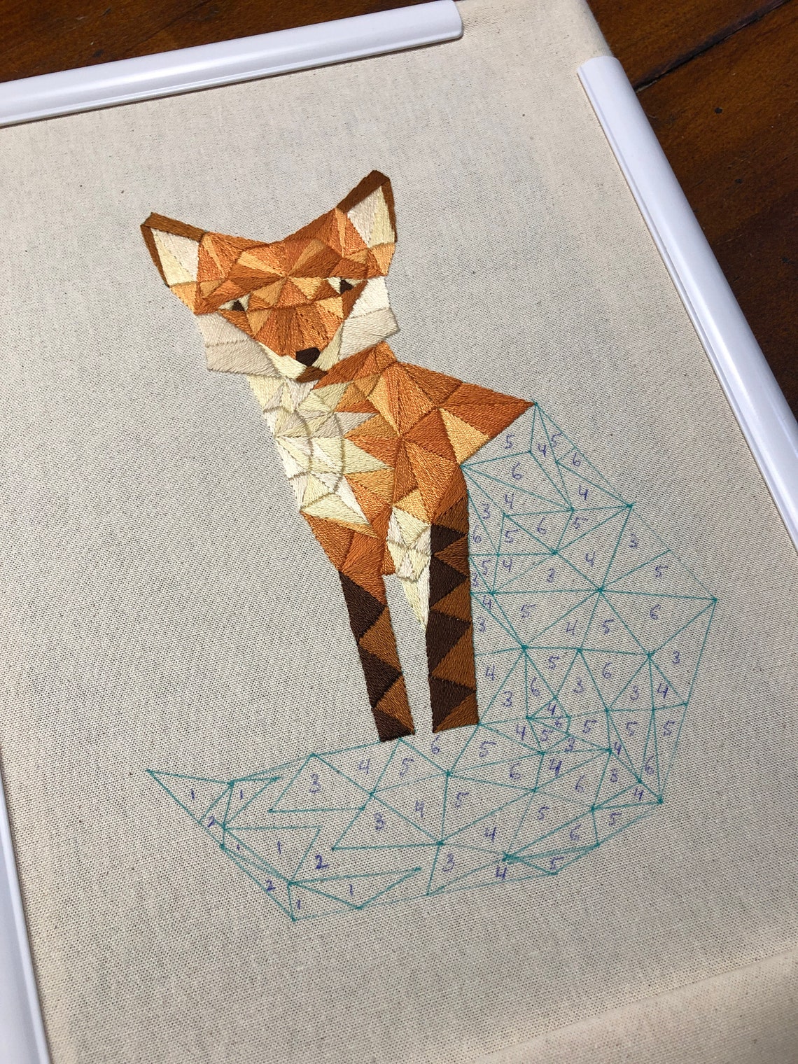 Fox Embroidery Pattern - Etsy