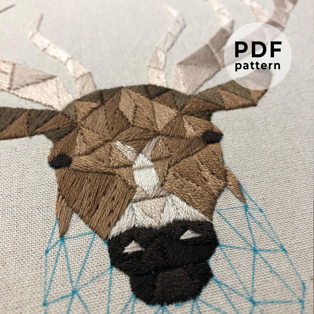 Embroidery Pattern: Deer (digital Download) - Etsy