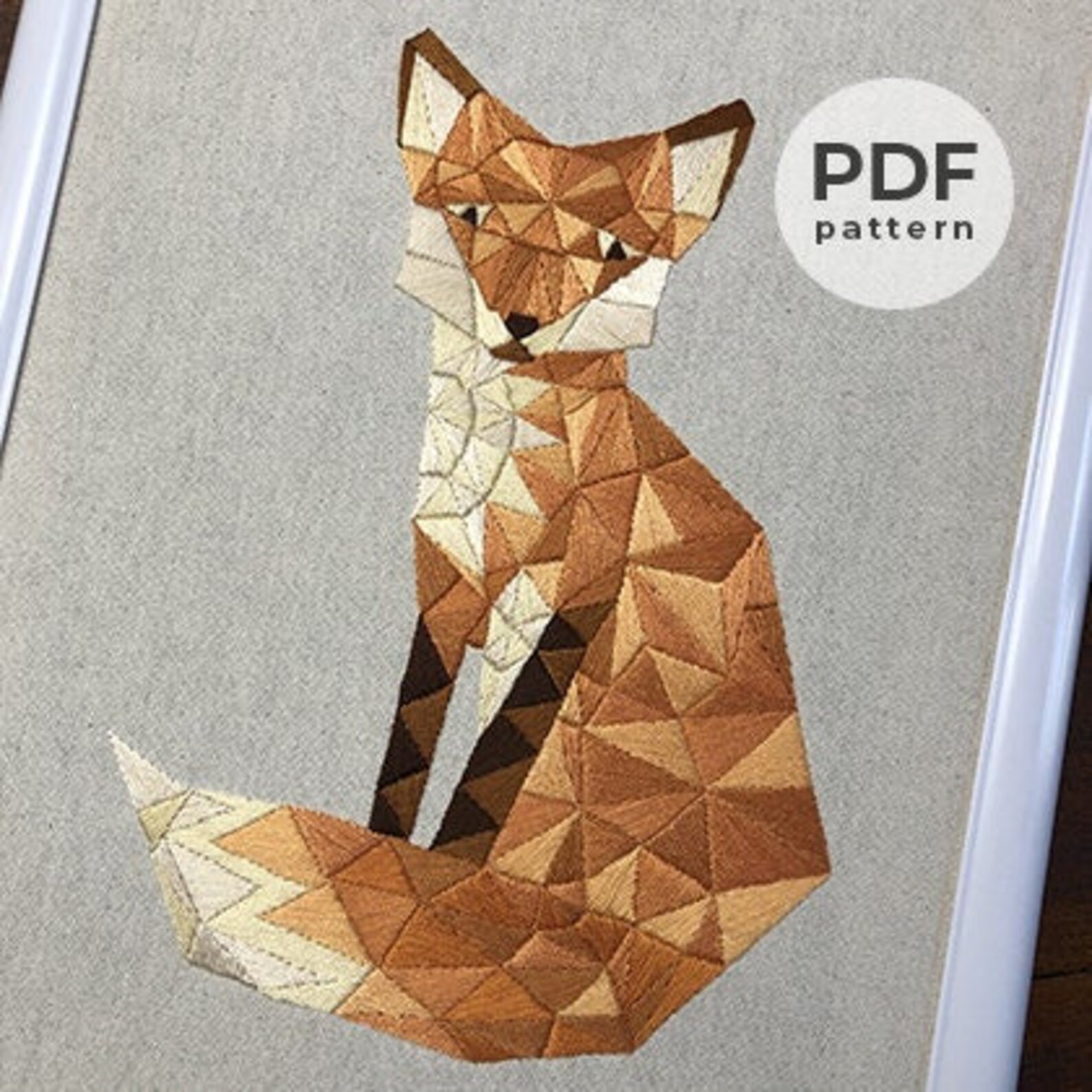Fox Embroidery Pattern - Etsy