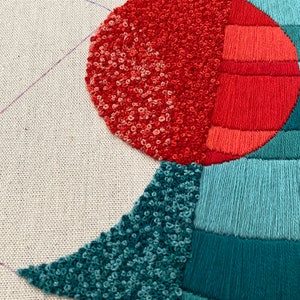 Circular Embroidery Pattern - Etsy