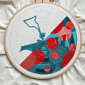 Circular Embroidery Pattern - Etsy