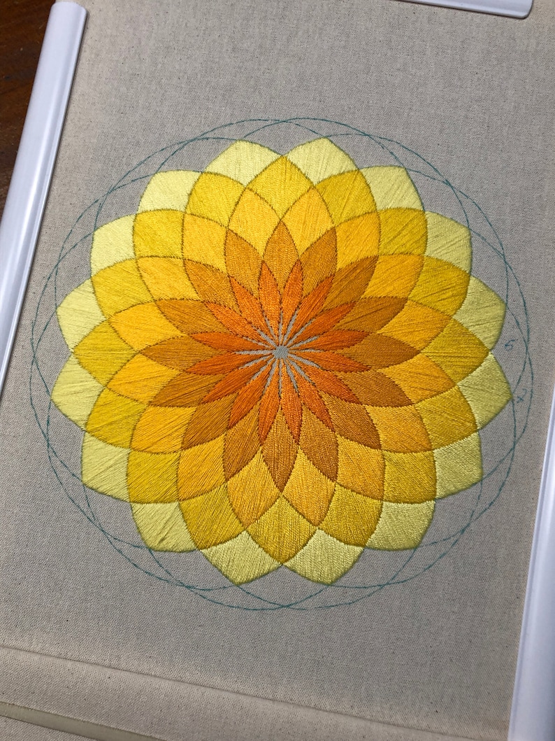 Circle Embroidery Pattern - Etsy