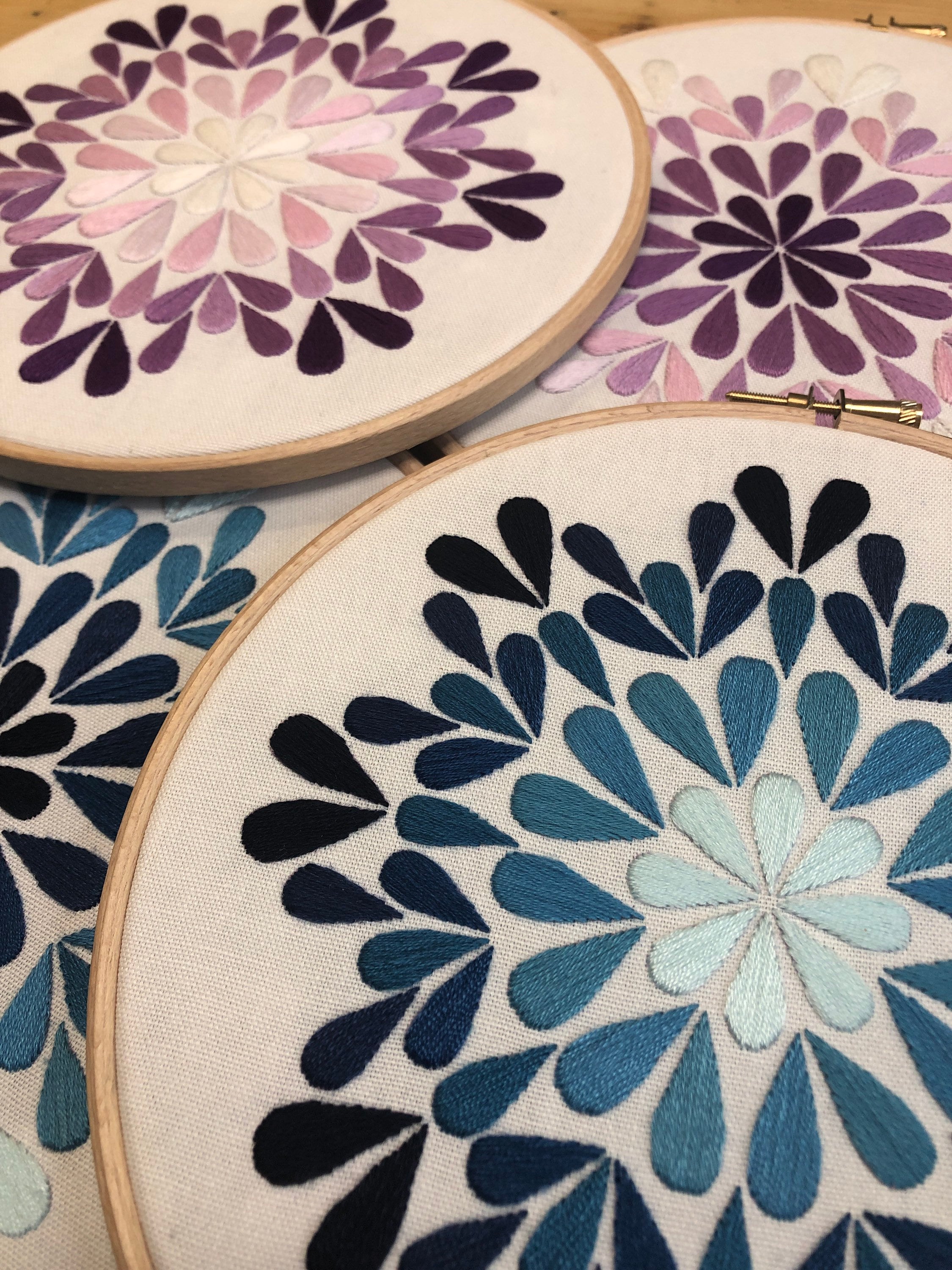 Embroidery Pattern: Drop (digital Download) - Etsy