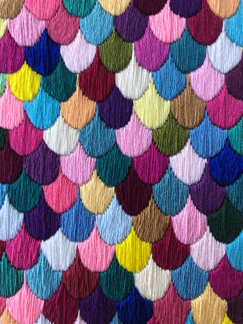 Scales Embroidery Pattern - Etsy