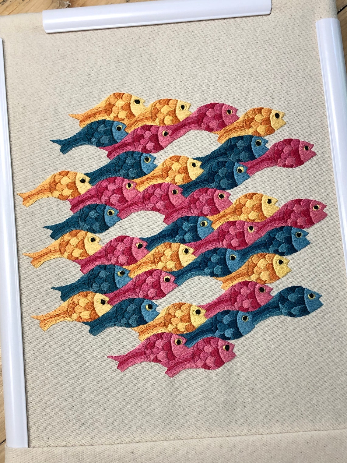 Fishes Embroidery Pattern - Etsy