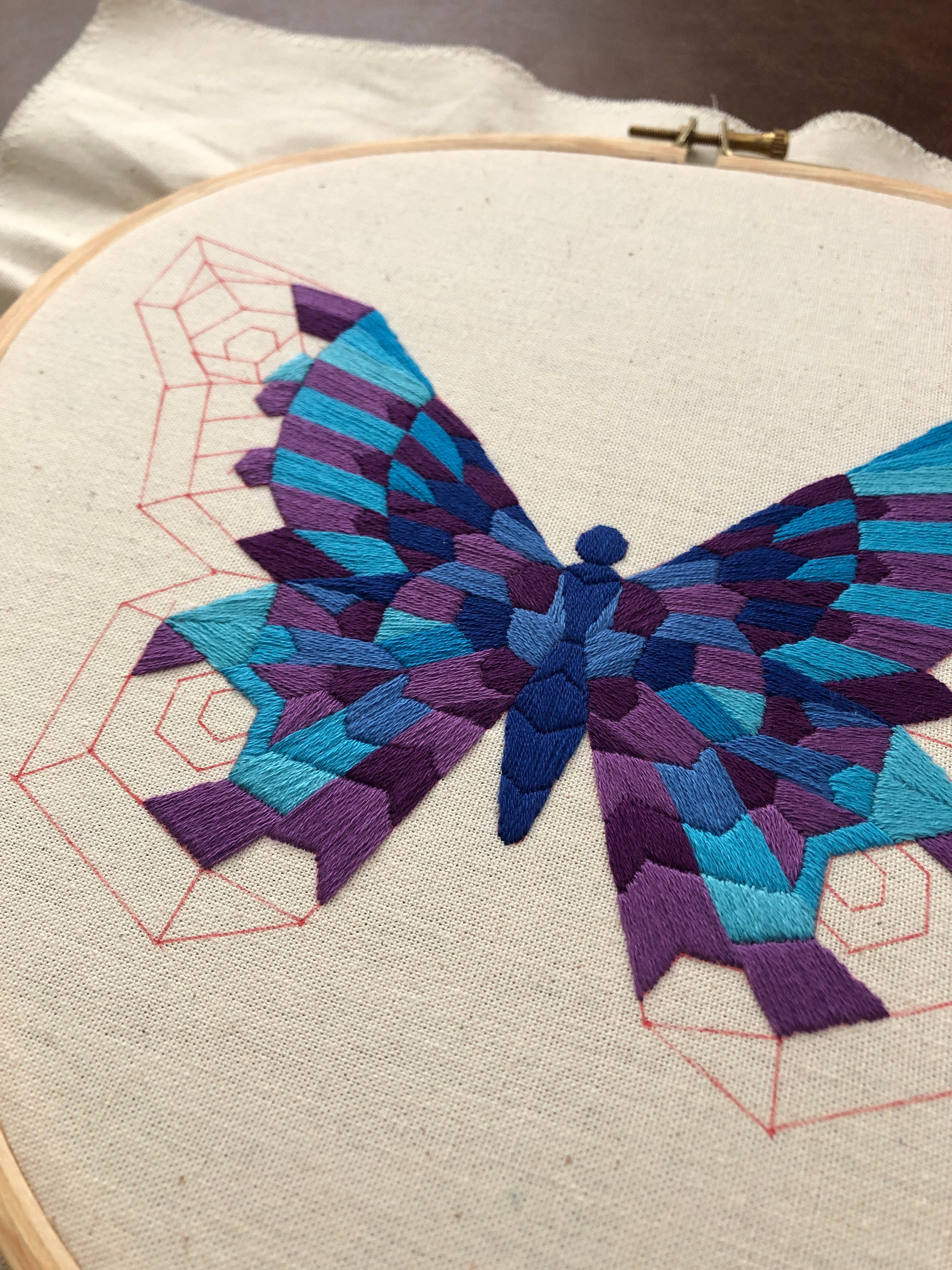 Butterfly Embroidery Pattern - Etsy