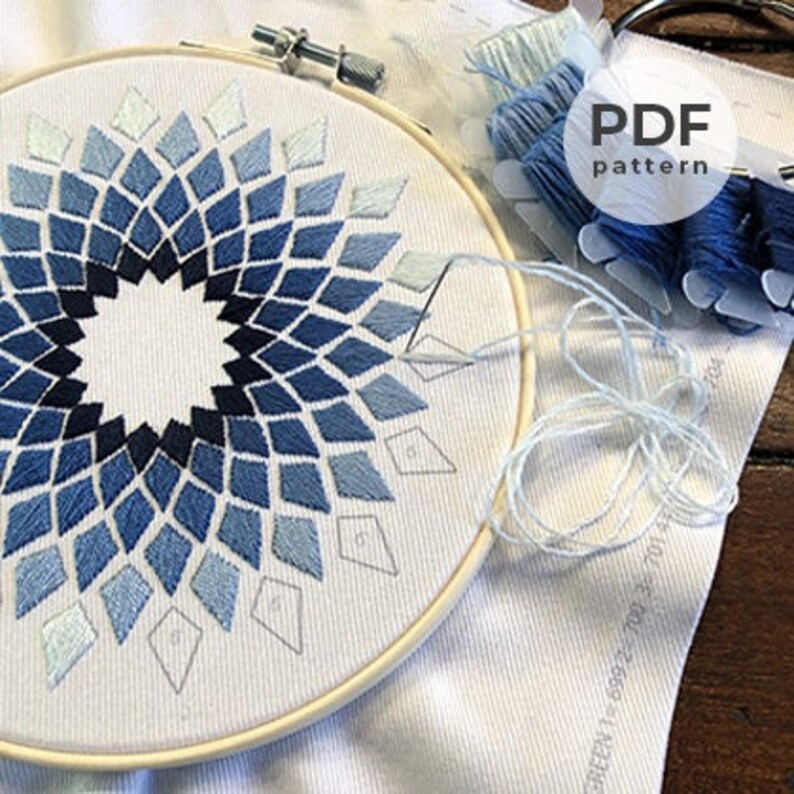 Kaleidoscope 2.0 Embroidery Pattern - Etsy