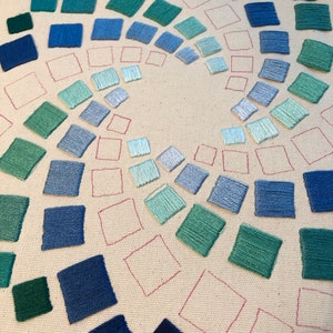 Square Embroidery Pattern - Etsy