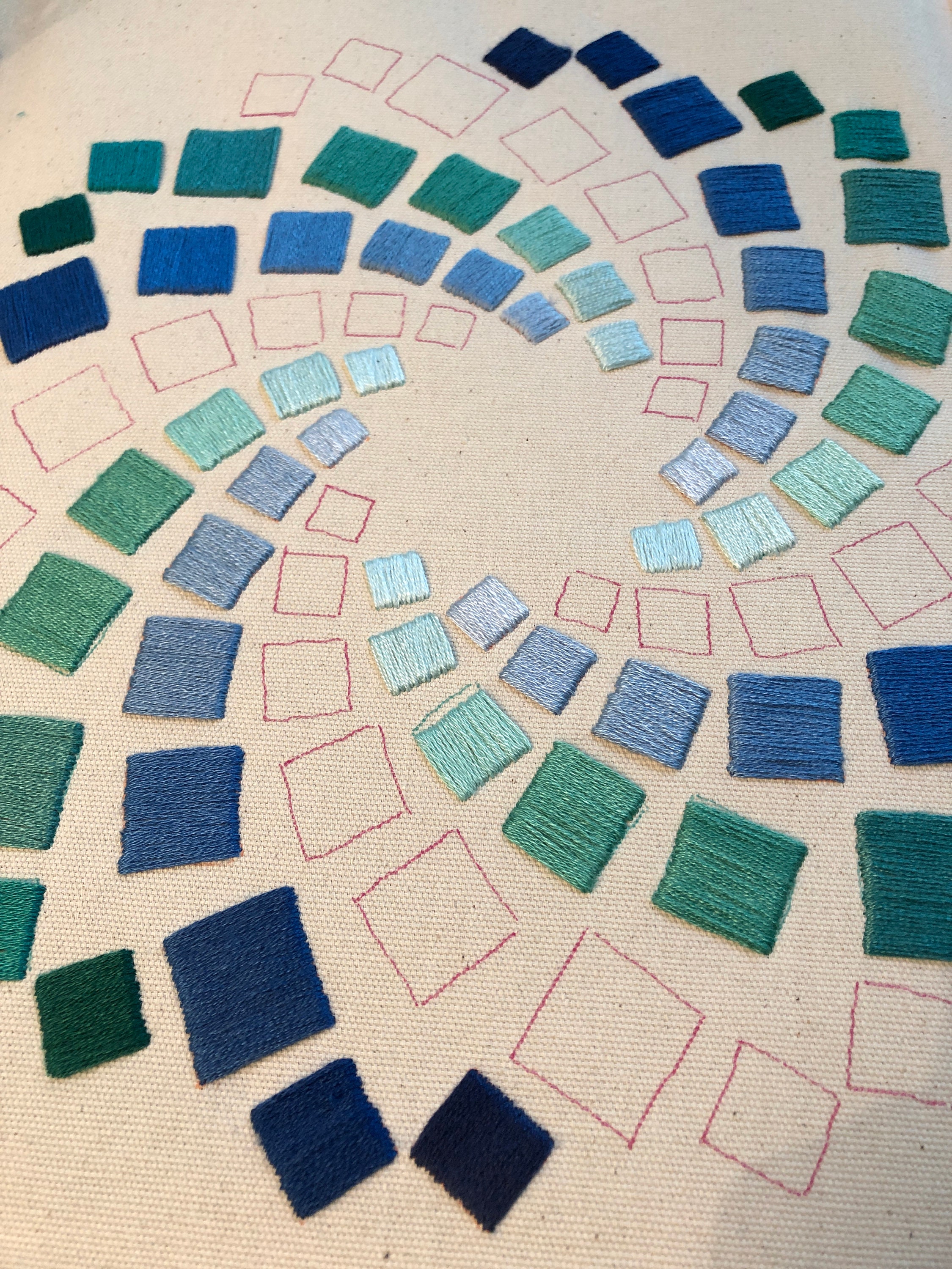 Square Embroidery Pattern - Etsy