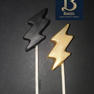 3560 Lightning Bolt Flash Chocolate Candy Lollipop Mold - Etsy