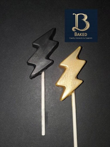 3560 Lightning Bolt Flash Chocolate Candy Lollipop Mold - Etsy