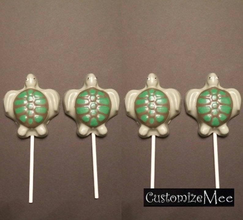 672 Sea Turtle Chocolate Candy Lollipop Mold - Etsy