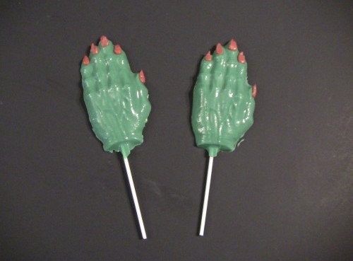 2438 Halloween Scary Creepy Hand Chocolate Candy Lollipop Mold - Etsy