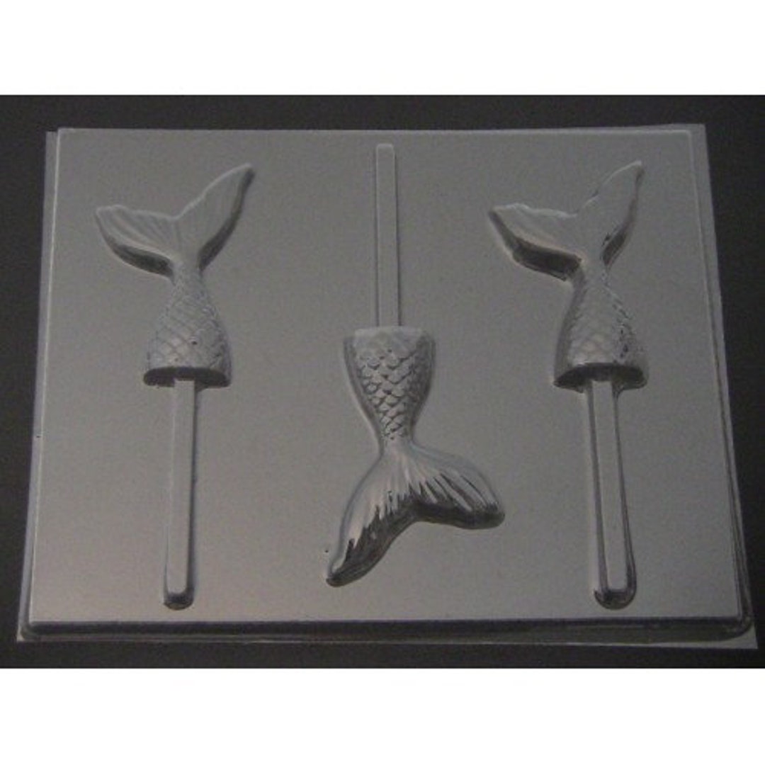 1721 Mermaid Tail Nautical Chocolate Candy Lollipop Mold - Etsy