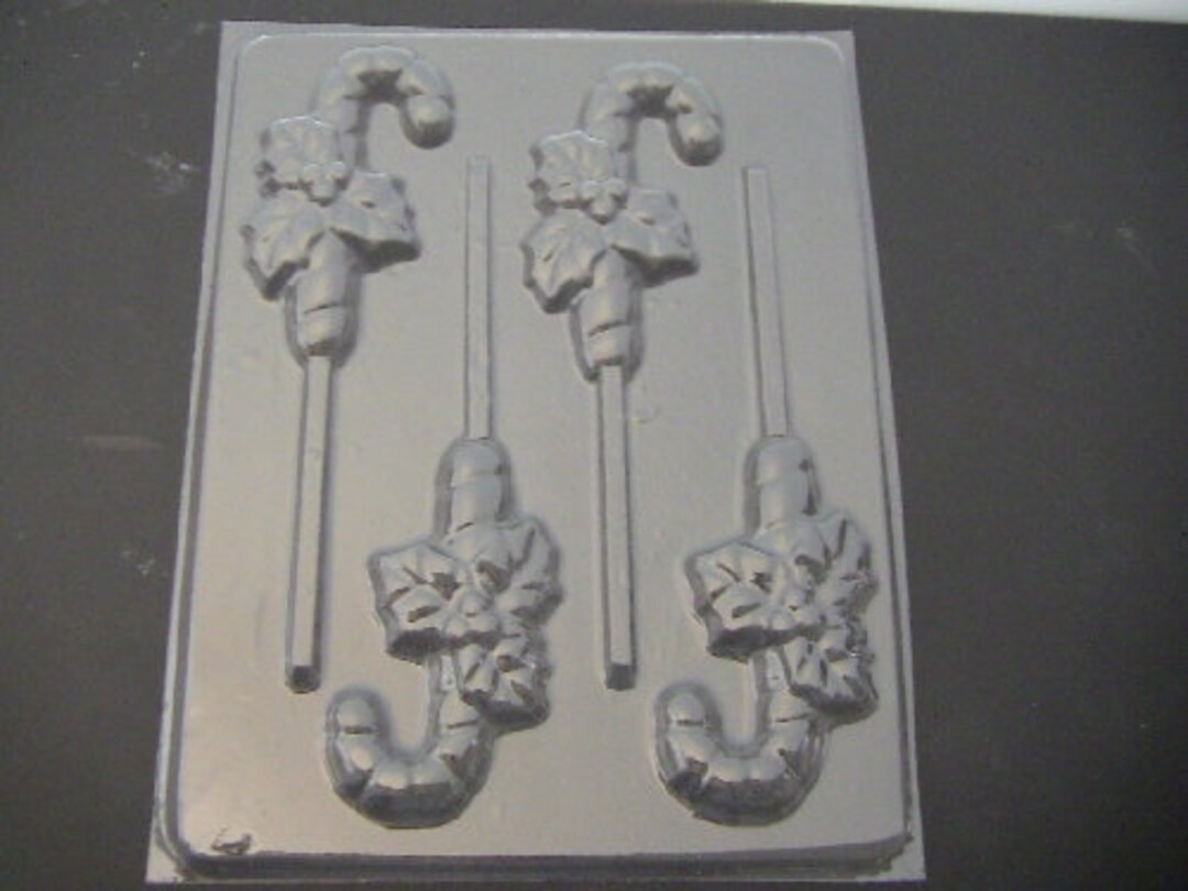 217 Candy Cane Christmas Holiday Chocolate Candy Lollipop Mold - Etsy