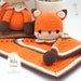 Amigurumi Baby Kit Fox Milo fox Baby Blanket and Rattle / - Etsy