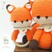 Amigurumi Baby Kit Fox Milo fox Baby Blanket and Rattle / - Etsy
