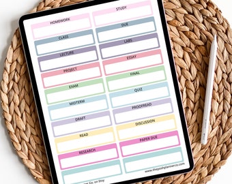 Study Stickers Printable Stickers Digital Stickers - Etsy