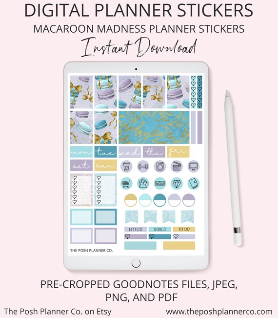 JPG 175 Digital Planner Stickers Digital Download goodnotes 5| pre ...