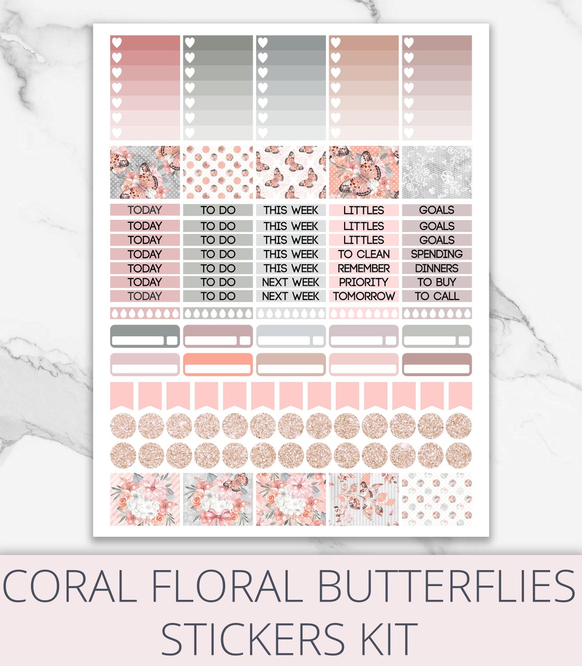 Printable Planner Stickers, Happy Planner Printable Stickers, Planner ...