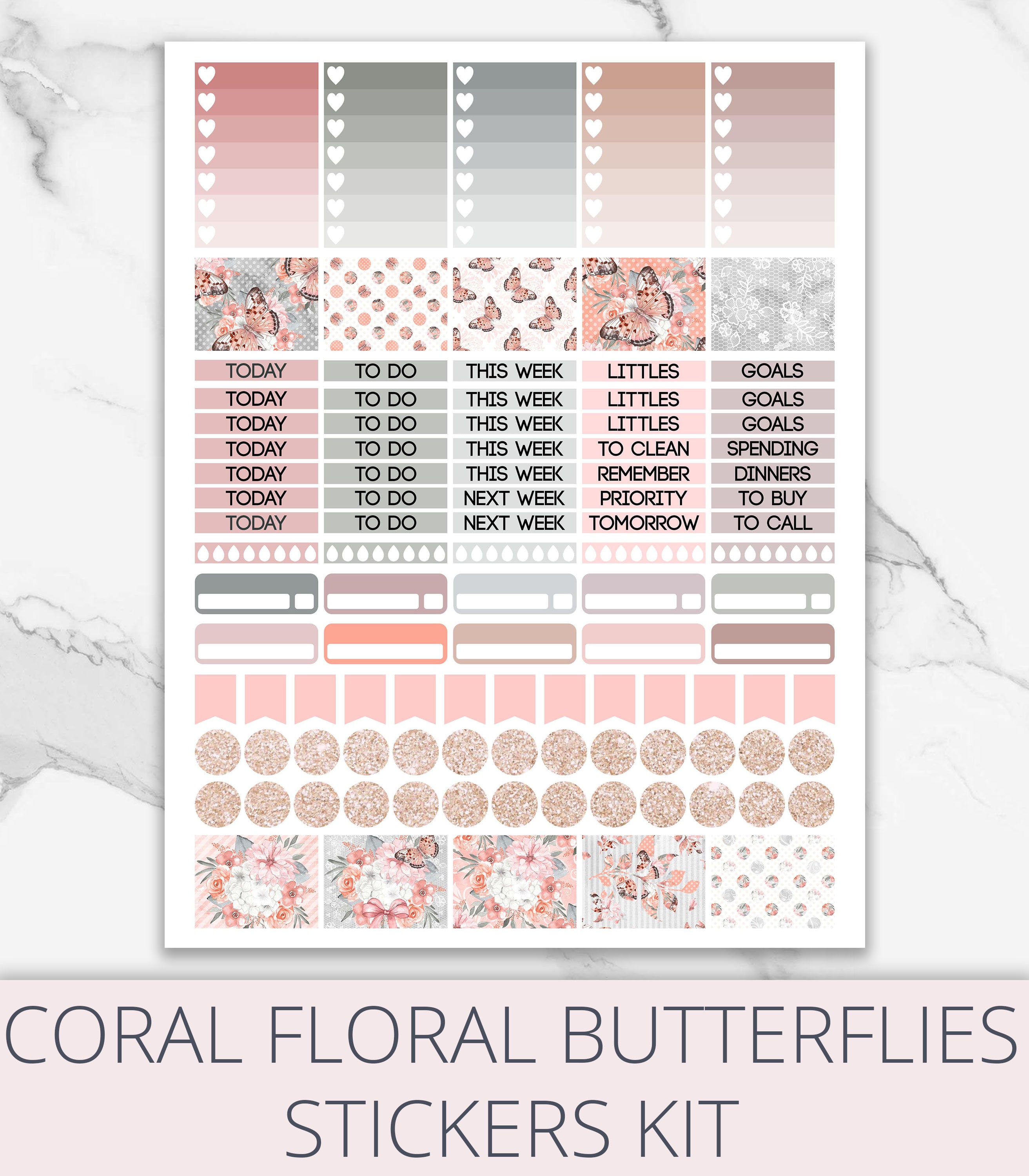 Printable Planner Stickers, Happy Planner Printable Stickers, Planner ...