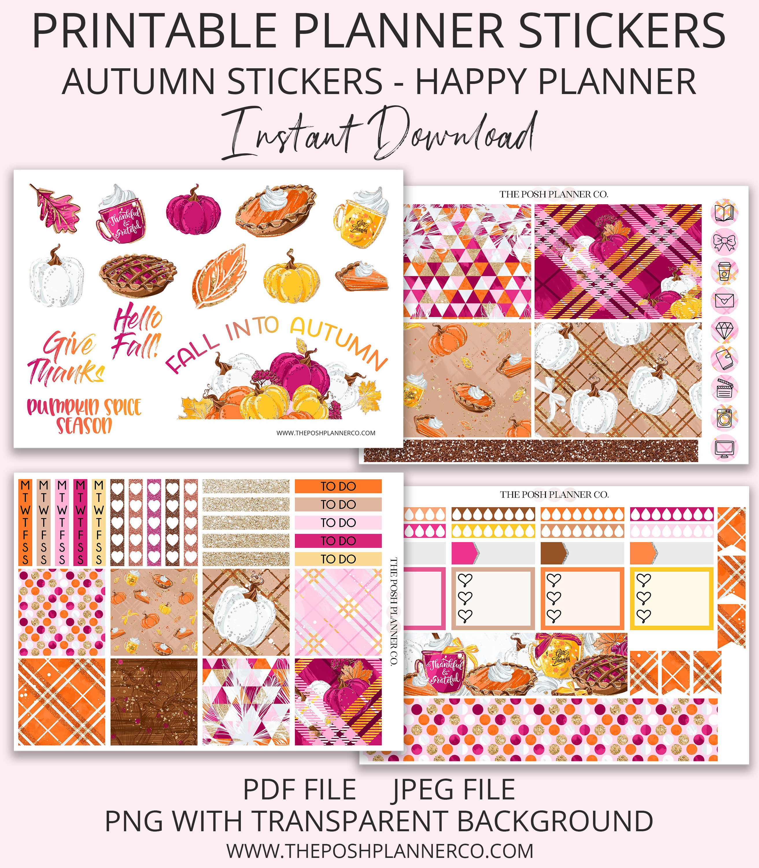Stickers, Labels & Tags Stickers Fall Planning Made to Fit the Erin ...