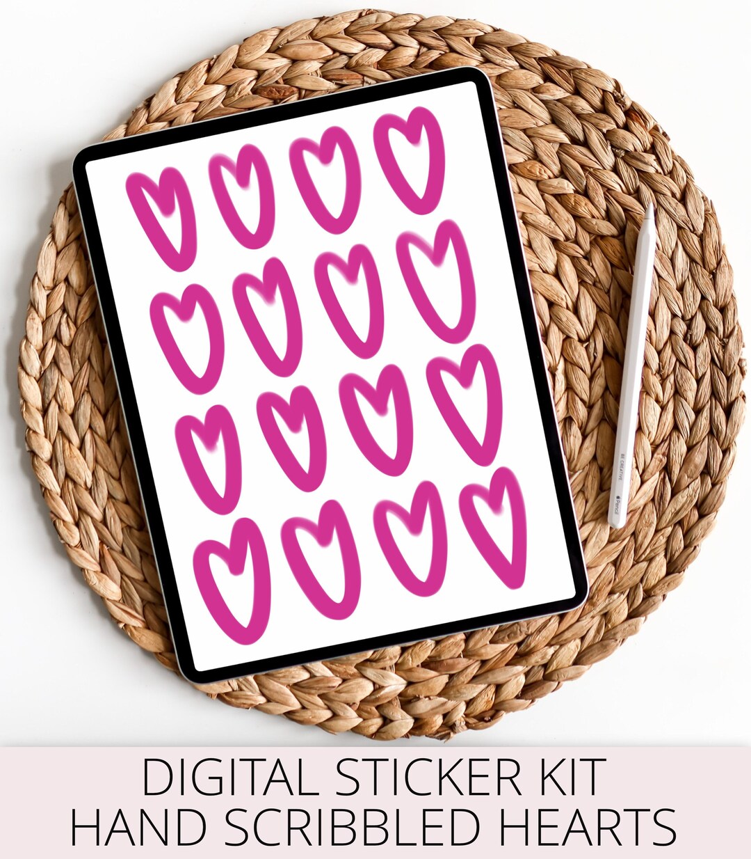 Valentine Day Digital Stickers, Digital Planner Stickers, Pre-cropped ...