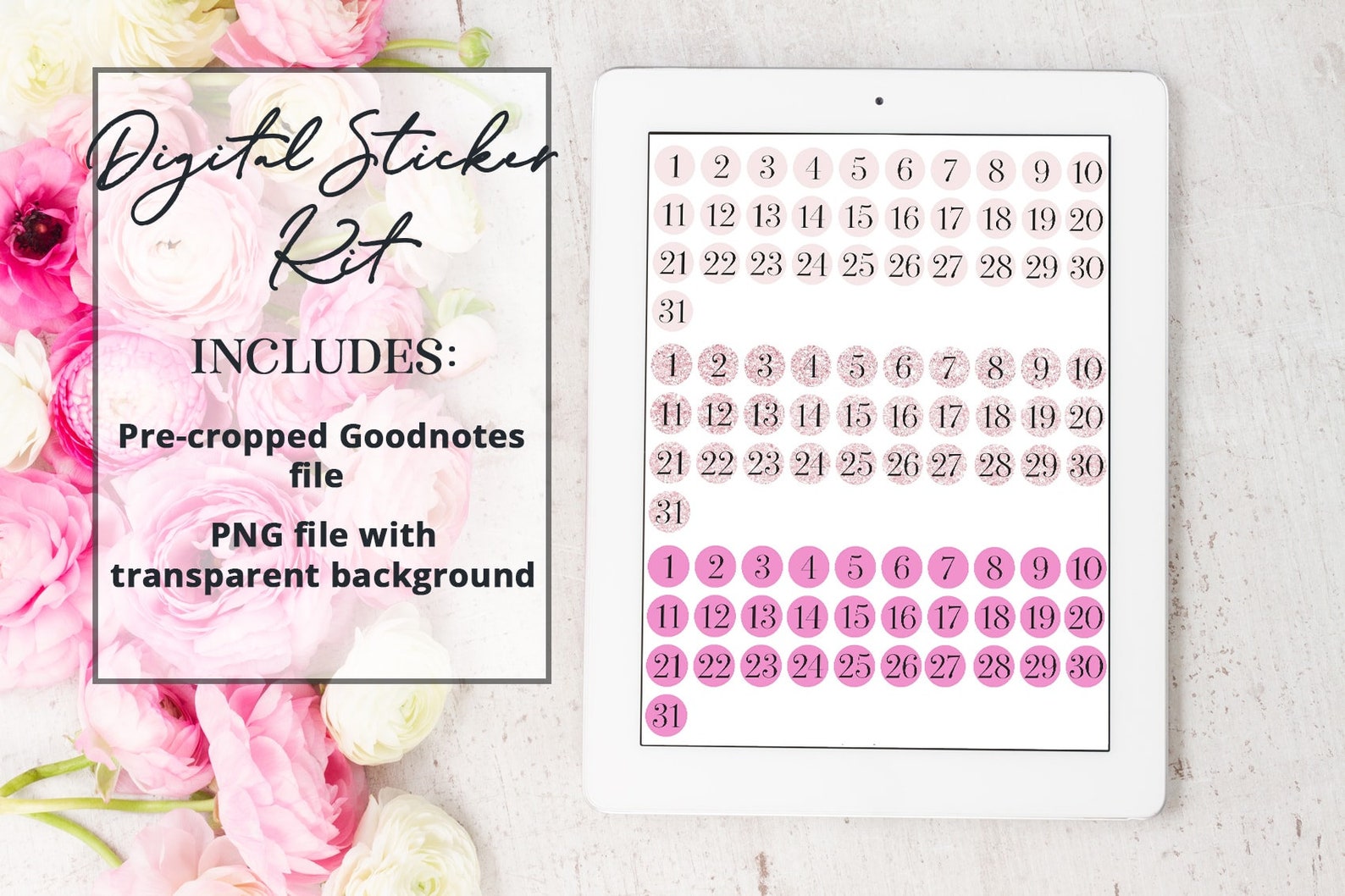Digital Stickers Digital Planner Stickers Pre-cropped - Etsy