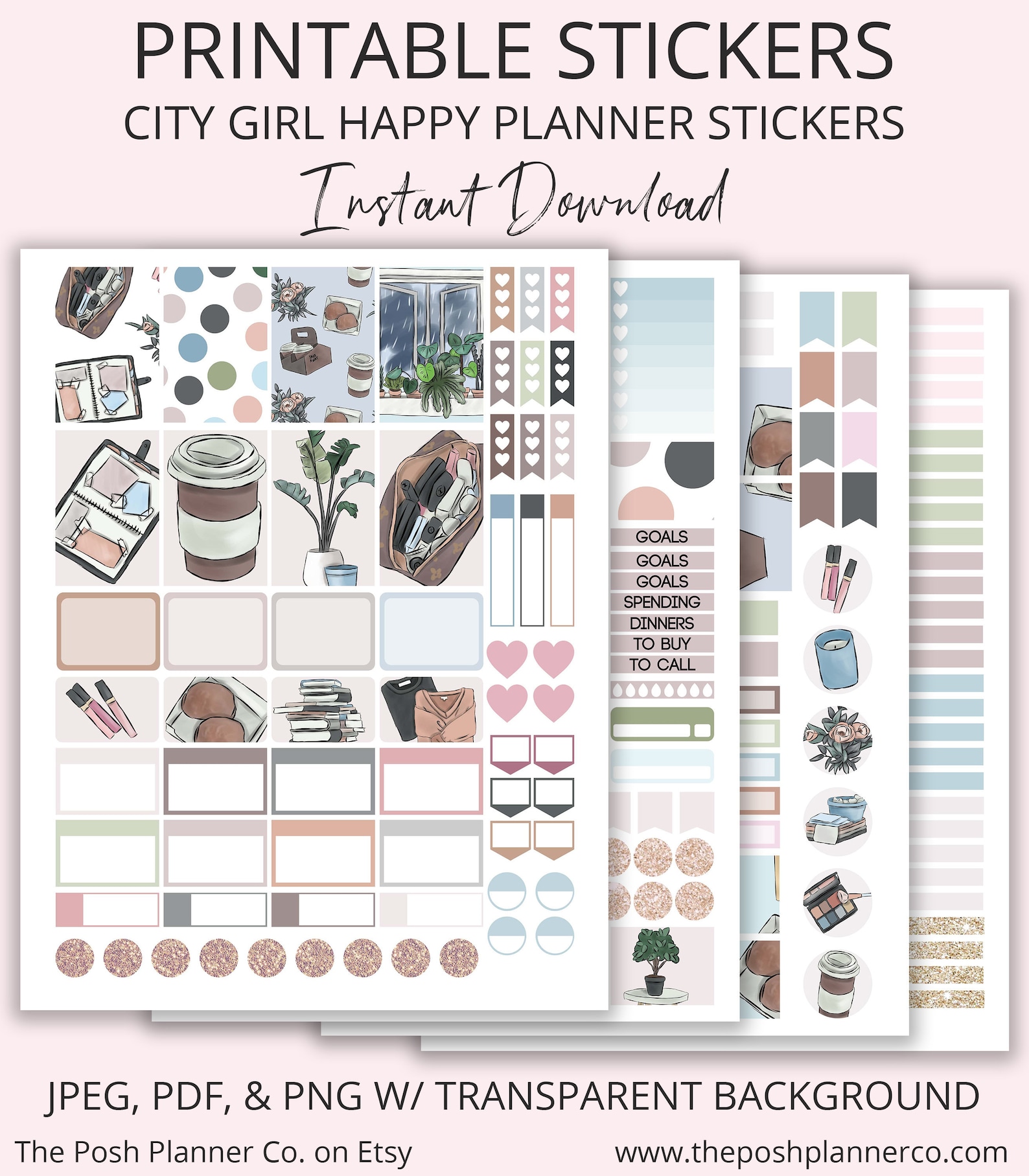 Printable Happy Planner Stickers, Printable Stickers, Planner Printable ...