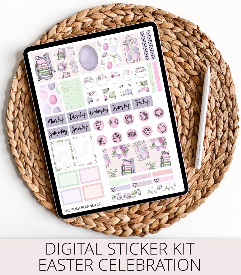Digital Stickers Digital Planner Stickers Easter Sticker - Etsy