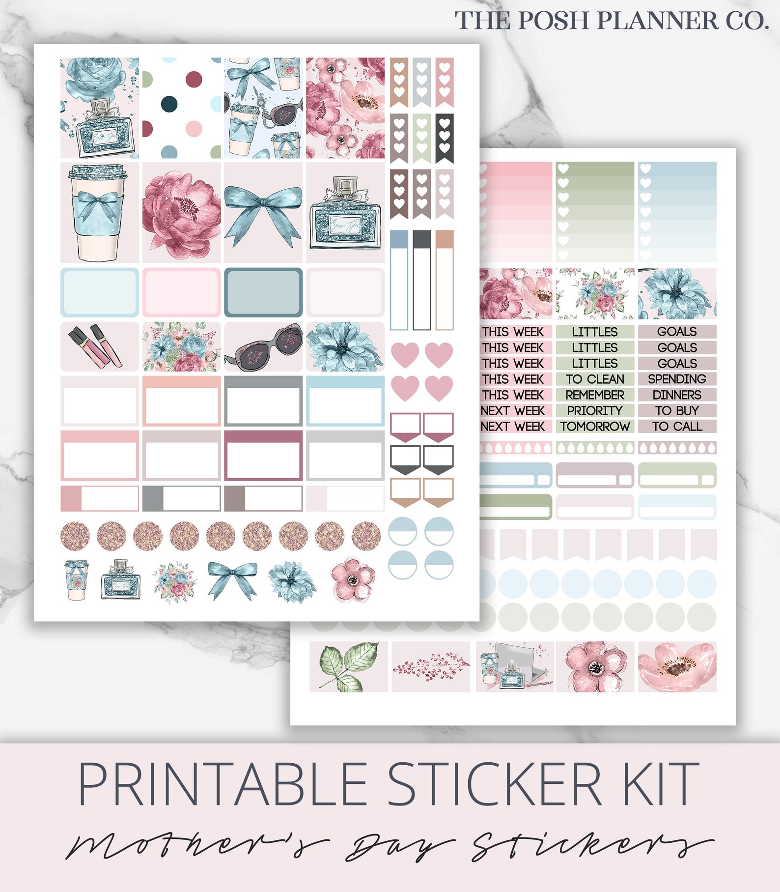 Printable Planner Stickers Mother's Day Planner Sticker - Etsy