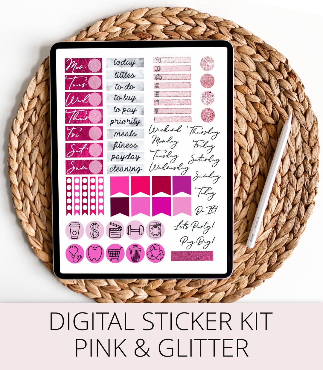 Digital Stickers Digital Planner Stickers Digital Stickers - Etsy
