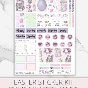 Digital Stickers Digital Planner Stickers Easter Sticker - Etsy