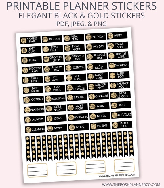 Minimalist Planner Stickers Planner Stickers Erin Condren Icon Planner ...