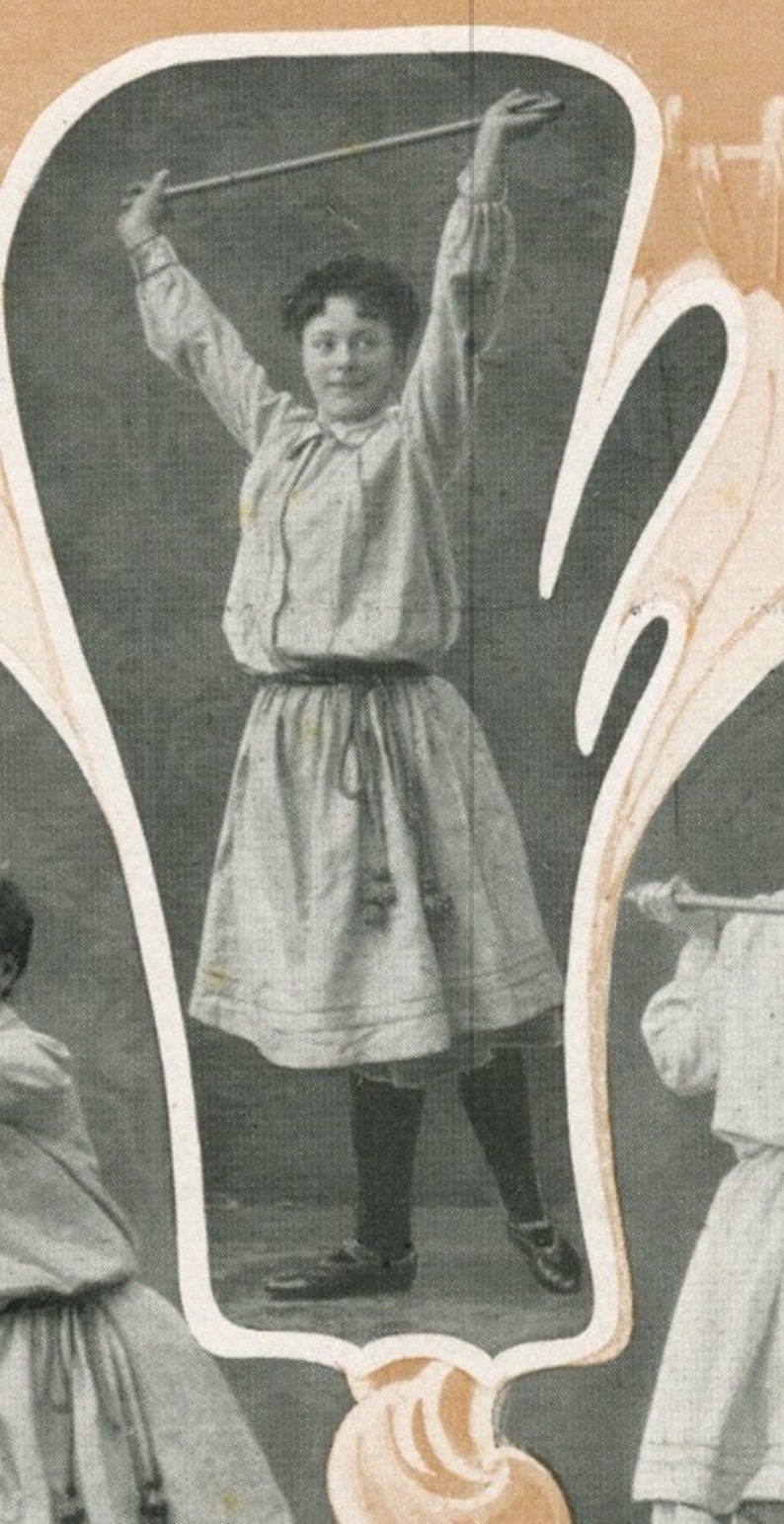 Antique Fitness Print | Female Health | Vintage Gymnastics | Bar ...