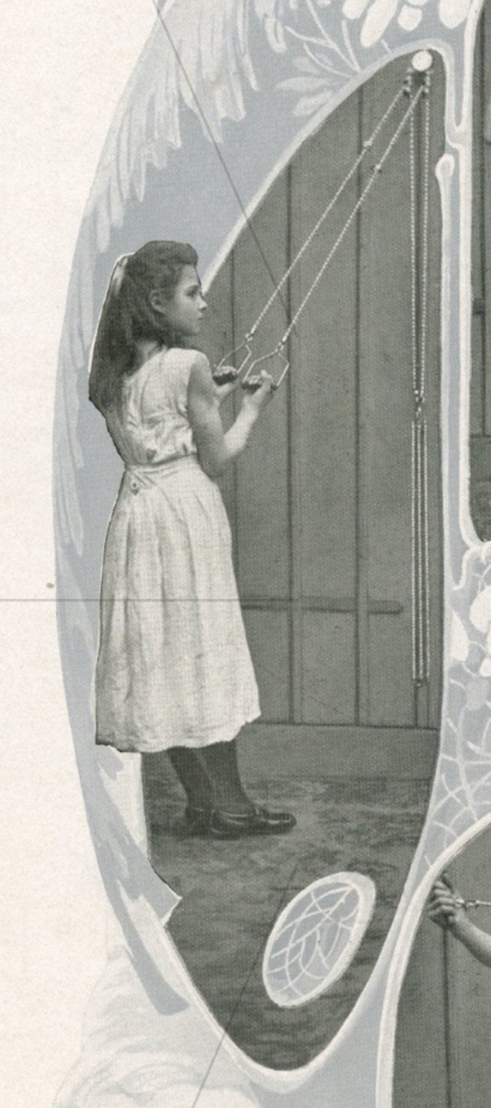 Antique Fitness Print | Female Health | Vintage Exercise Equipment ...