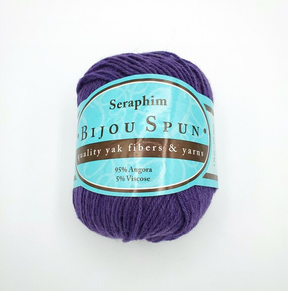 Bijou Basin Ranch Bijou Spun Seraphim Eggplant partial | Etsy