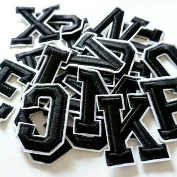 3d Embroidery Letter Patch - Etsy