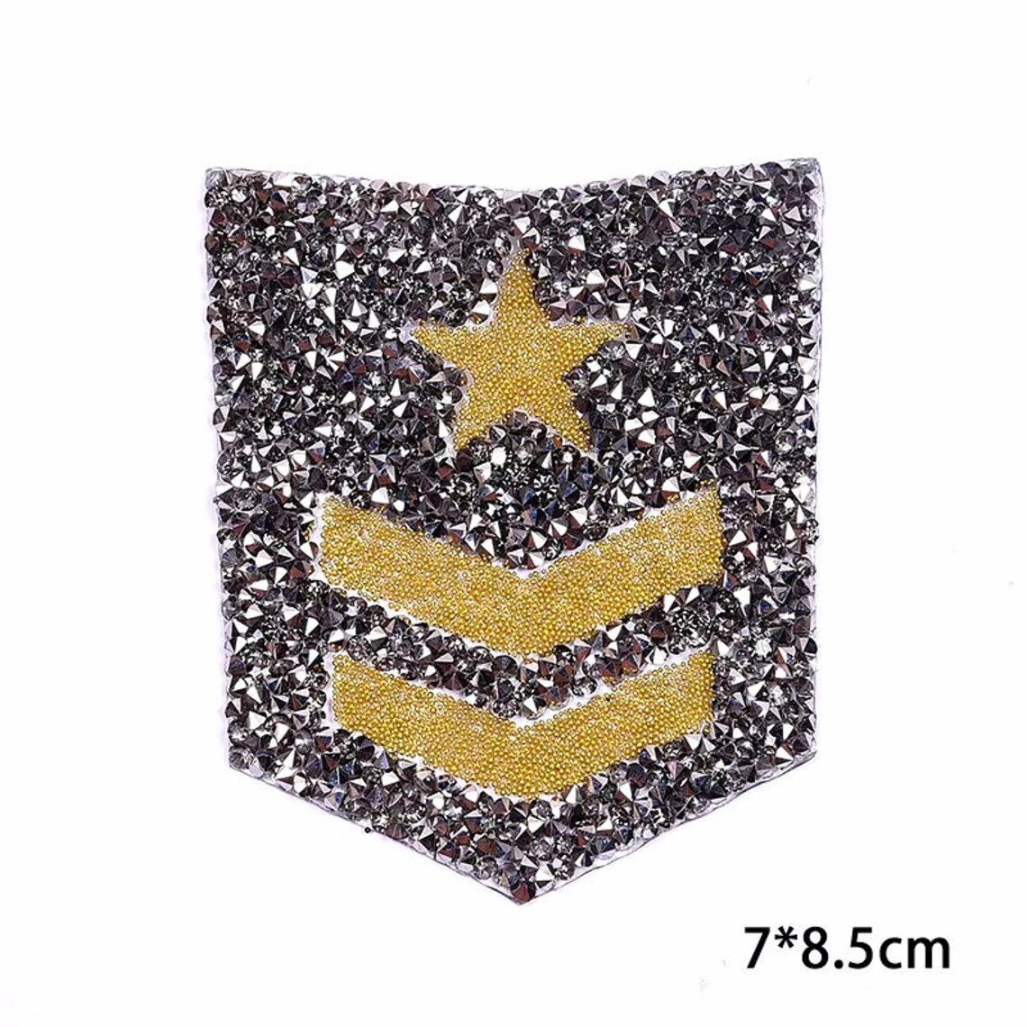 Military Theme Army Soldier Rhinestone Patch Iron on Alphabet - Etsy