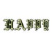 Letter Medieval Gold Patch Patches Iron on / Sew on Retro Alphabet ...
