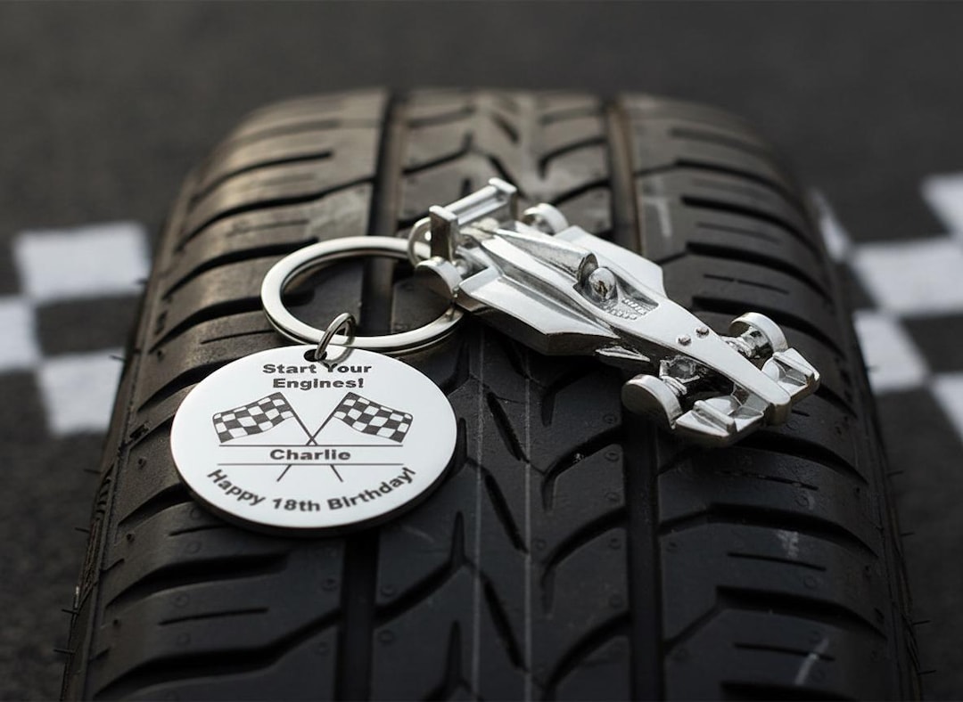 Personalised Racing Car Keyring – Custom Engraved Motorsport Gift ...