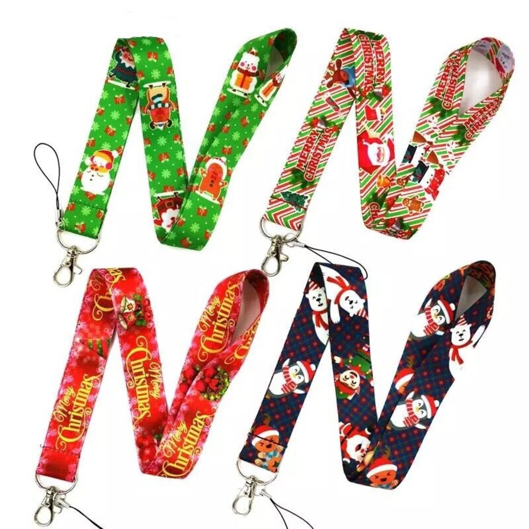 Lanyard ID Strap NHS Christmas Santa Reindeer Xmas Strap Nurse - Etsy