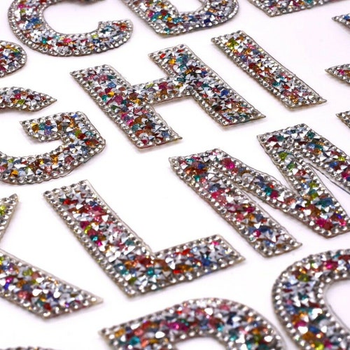 Gold Letter Sequin Patch Patches Iron-on / Sew-on Clothes - Etsy