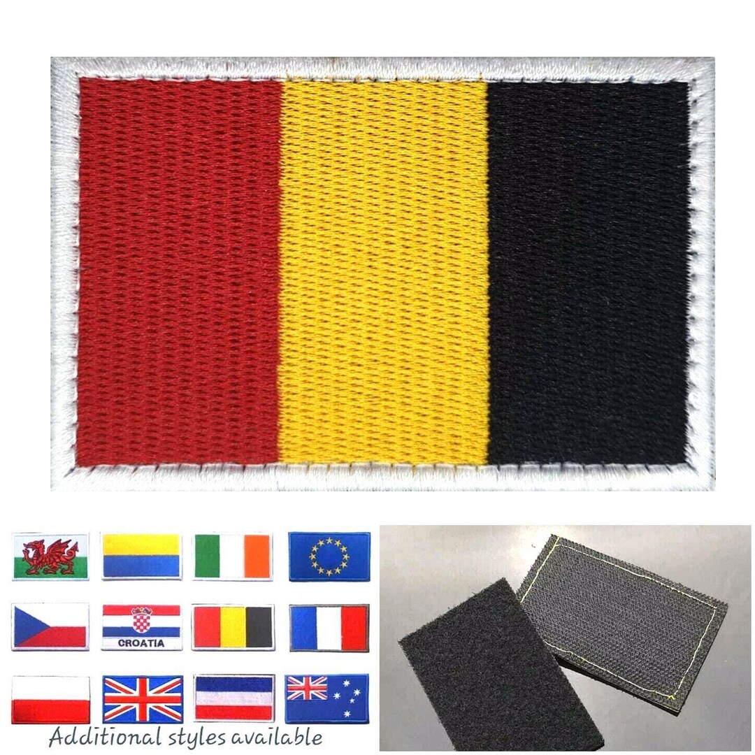 Belgium Belgian Large Fastener Patch Patches Sew on Flag Olympics Badge Sports - Etsy