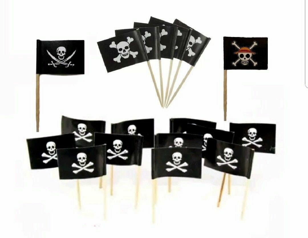 10 300 Pirate Flag Cocktail Stick Tooth Picks Food Party - Etsy