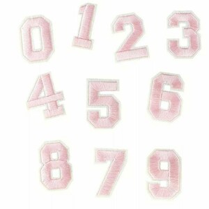 Number Patch Patches College Iron-on / Sew-on Retro Alphabet Embroidery ...