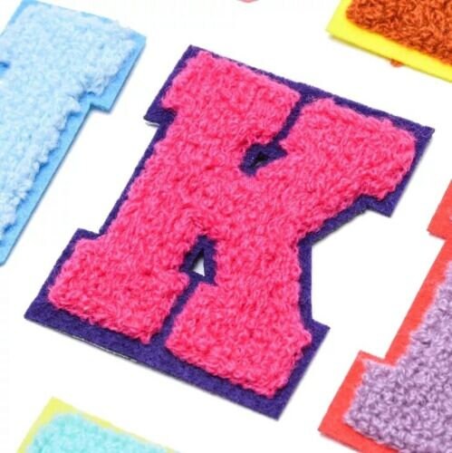 Multi Colour Chenille Varsity Letter Patch Patches Sew on - Etsy